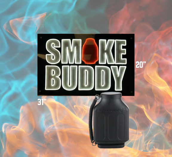 Smokebuddy LED Neon Sign + Black Junior Bundle – SB Co.