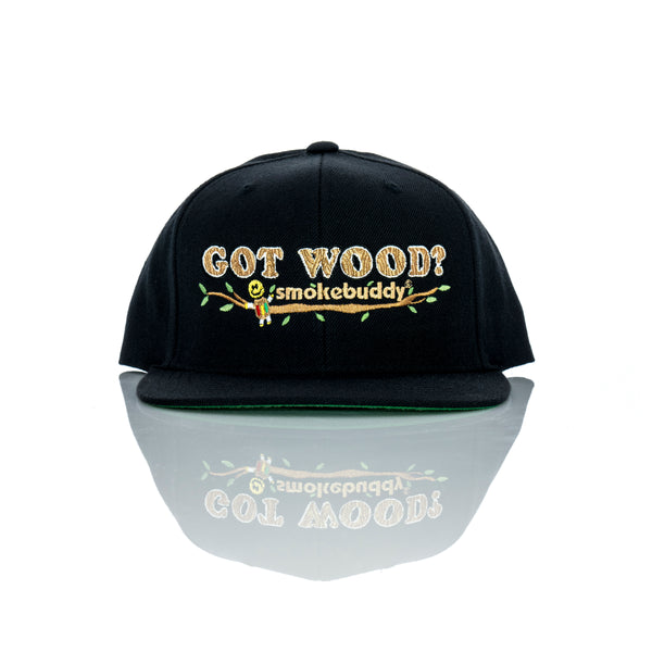 Smokebuddy Wood Snapback Hat Black – SB Co.